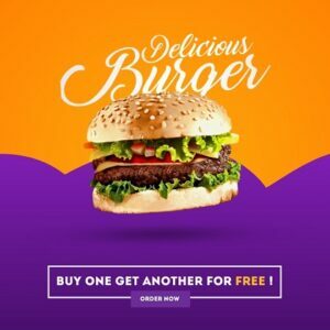18+ Contoh Iklan Burger Beserta Desain Gambar Yang Menarik