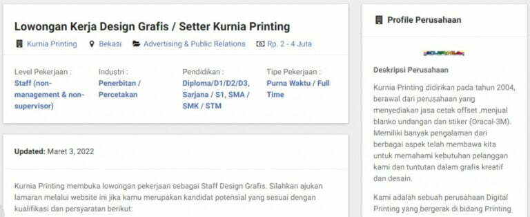 16+ Contoh Iklan Lowongan Pekerjaan Yang Menarik Beserta Gambarnya